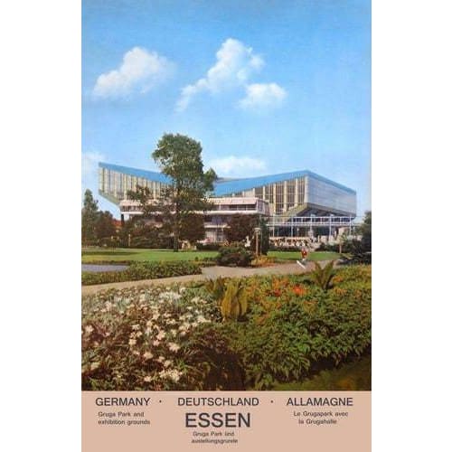 Vintage German Essen Tourism Poster A3/A4 Print Vintage – Vintage ...