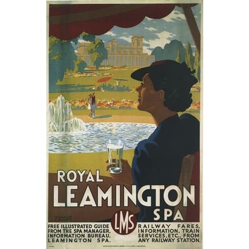 Vintage LMS Leamington Spa Railway Poster A3/A2/A1 Print – Vintage Poster Shop UK