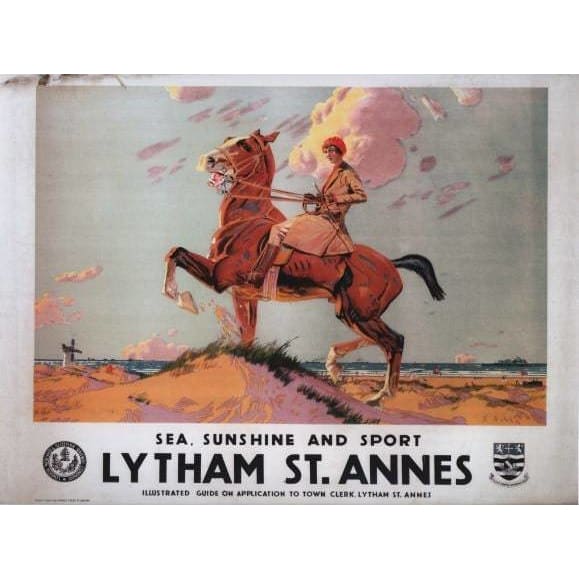 Vintage LMS Lytham St Annes Railway Poster A3/A2/A1 Print – Vintage Poster Shop UK