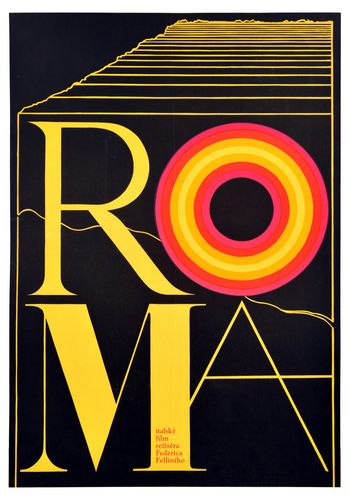 Vintage Roma Fellini Movie Poster Reprint A3/A4 – Vintage Poster Shop UK