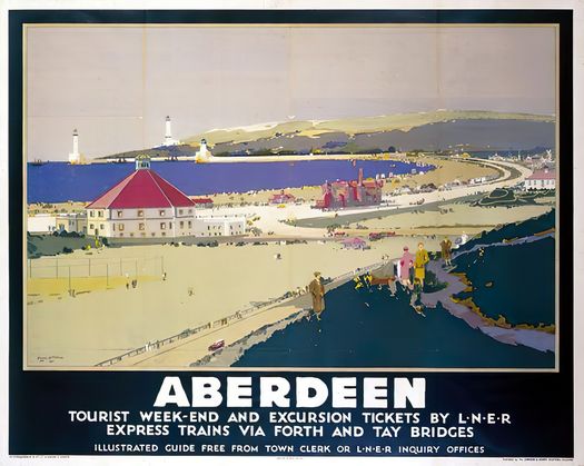 Vintage LNER Aberdeen Railway Poster Print A3/A4 – Vintage Poster Shop UK