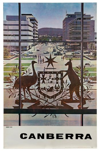 Vintage Canberra Australia Tourism Poster Print A3/A4 – Vintage Poster ...