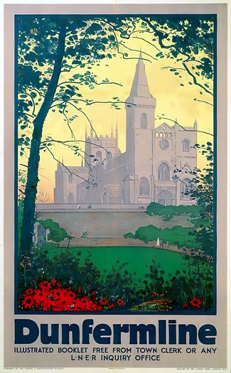 Vintage LNER Dunfermline Railway Poster Print A3/A4 – Vintage Poster ...