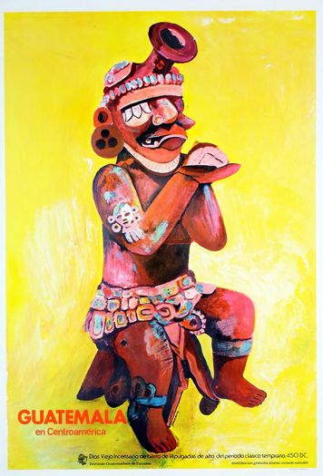 Vintage Guatemala Tourism Poster Print A3/A4 – Vintage Poster Shop UK