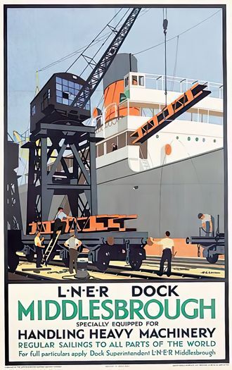 Vintage LNER Middlesbrough Railway Poster Print A3/A4 – Vintage Poster ...