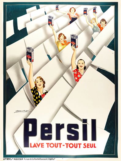 Vintage French Persil Washing Powder Advertisement Poster Print A3/A4 ...