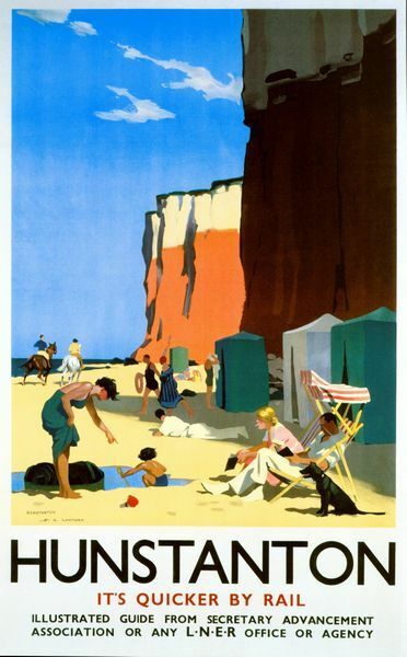 Vintage LNER Hunstanton Norfolk Railway Poster A3/A2/A1 Print – Vintage ...