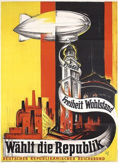 Vintage German Weimar Republic Political Poster A3 Print – Vintage ...