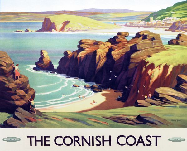 Vintage British Rail Cornish Coast Railway Poster A3 Print – Vintage ...