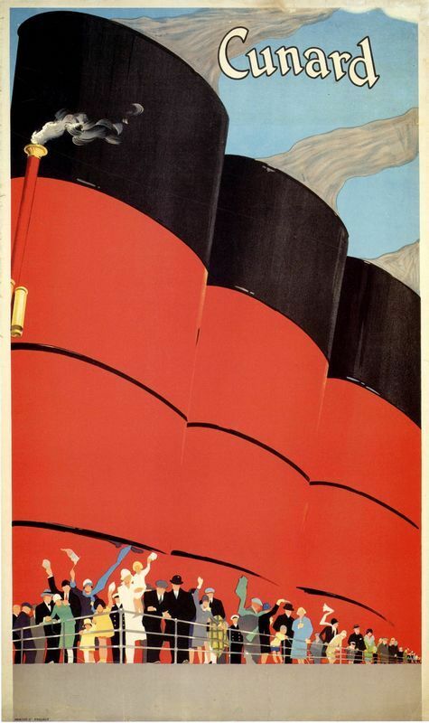 Vintage Cunard Shipping Line Poster A3/A2 Print – Vintage Poster Shop UK