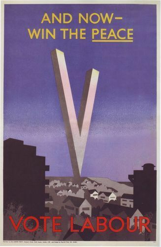 1945 Labour Party Election Poster Poster A3 / A2 Print – Vintage Poster ...