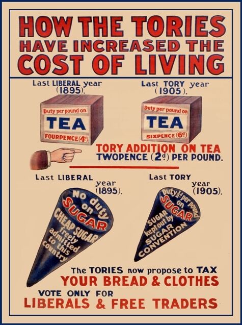 Early 20th Century liberal party Election Poster A3 Print – Vintage ...