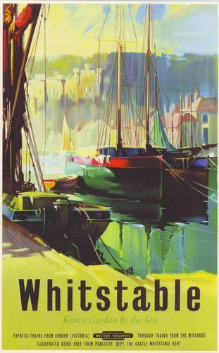 British Railways Whitstable Kent Railway Poster A3 / A2 Reprint ...