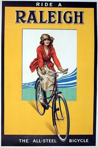 Vintage Raleigh Bicycle Advertisement Poster A3/A4 – Vintage Poster Shop UK