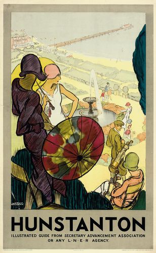 Vintage LNER Hunstanton Railway Poster A3/A4 – Vintage Poster Shop UK