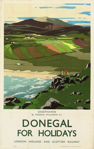Vintage LMS Sheephaven Donegal Ireland Railway Poster A3/A4 – Vintage ...