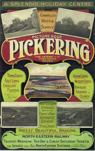 Vintage Great Northern Railway Pickering Yorkshire Railway Poster A4/A ...