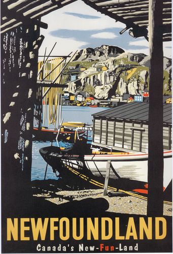 Vintage Newfoundland Canada Travel Poster A4/A3/A2/A1 Print – Vintage ...