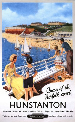 British Rail Hunstanton Railway Poster A3/A2 Print – Vintage Poster Shop UK