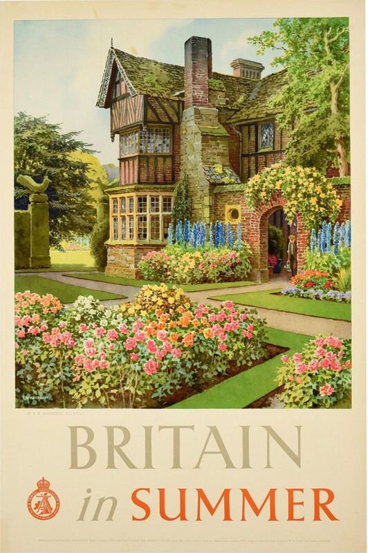 Vintage Britain in Summer Tourism Poster Print A3/A4 – Vintage Poster ...