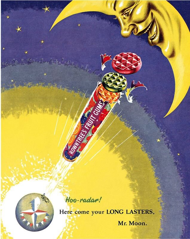 Vintage Rowntrees Fruit Gums Advertisement Poster Print A3/A4 – Vintage ...