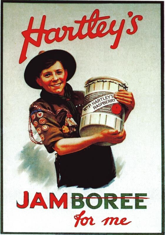 Vintage Hartleys Jam Boy Scout Advertisement Poster Print A3/A4 ...