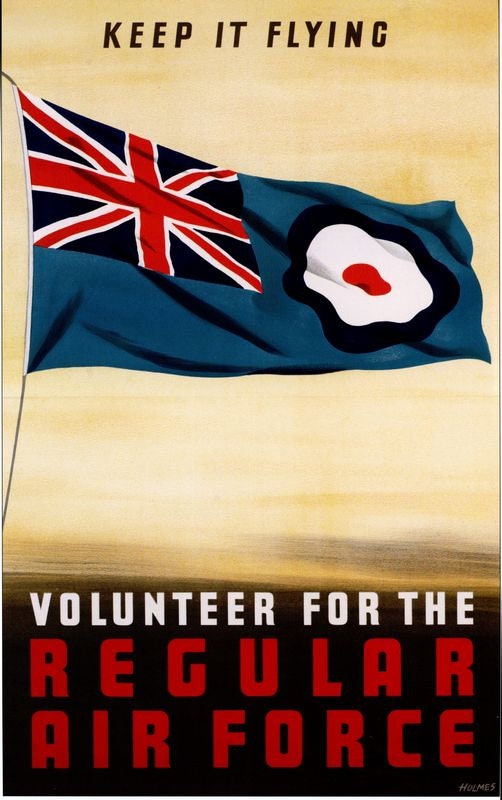Vintage RAF Keep It Flying Recruitment Day Poster Print A3/A4 – Vintage ...
