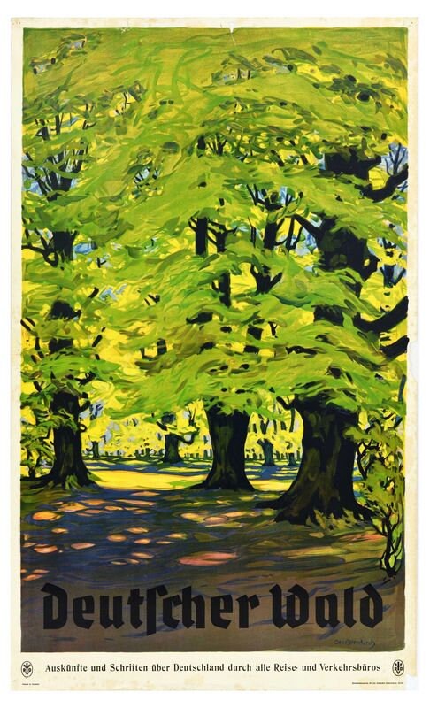 Vintage Deutsche Wald Germany Tourism Poster Print A3/A4 – Vintage ...