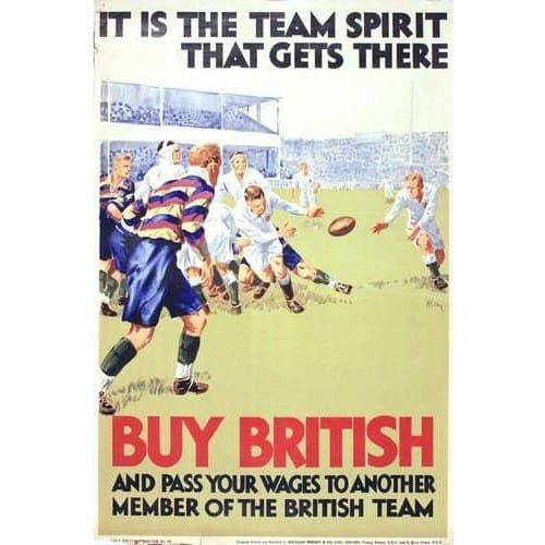Vintage 1930’s Buy British Poster 16 A3 Print Vintage Poster – Vintage ...