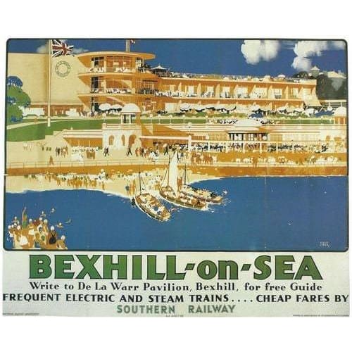 Vintage Bexhill On Sea Southern Railway Poster Print A3 – Vintage ...
