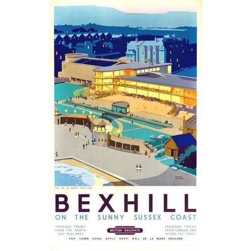 Vintage British Rail Bexhill De La Warr Pavilion Railway – Vintage ...
