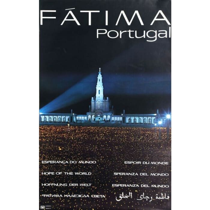 Vintage Fatima Portugal Tourism Poster Print A3/A4 Vintage – Vintage ...