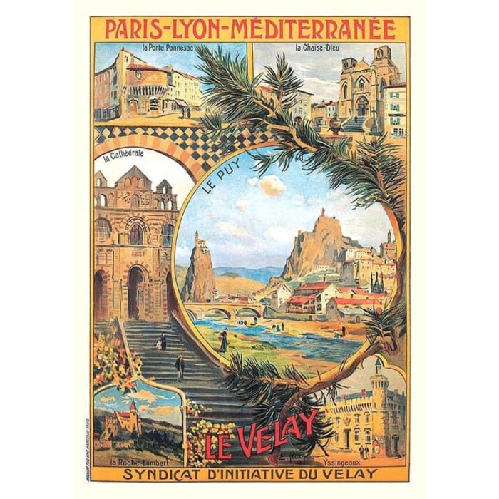 Vintage French Railways Le Velay Tourism Poster Print A3/A4 – Vintage ...