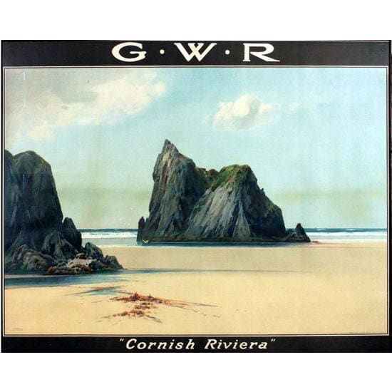 Vintage GWR Cornish Riviera Railway Poster A3 Print Vintage – Vintage ...