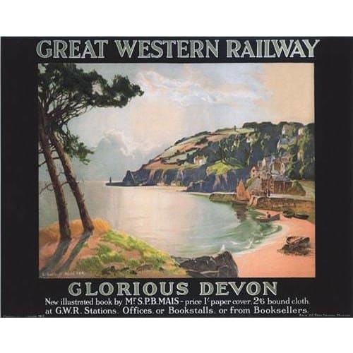 Vintage GWR Glorious Devon Railway Poster A3/A2/A1 Print – Vintage ...