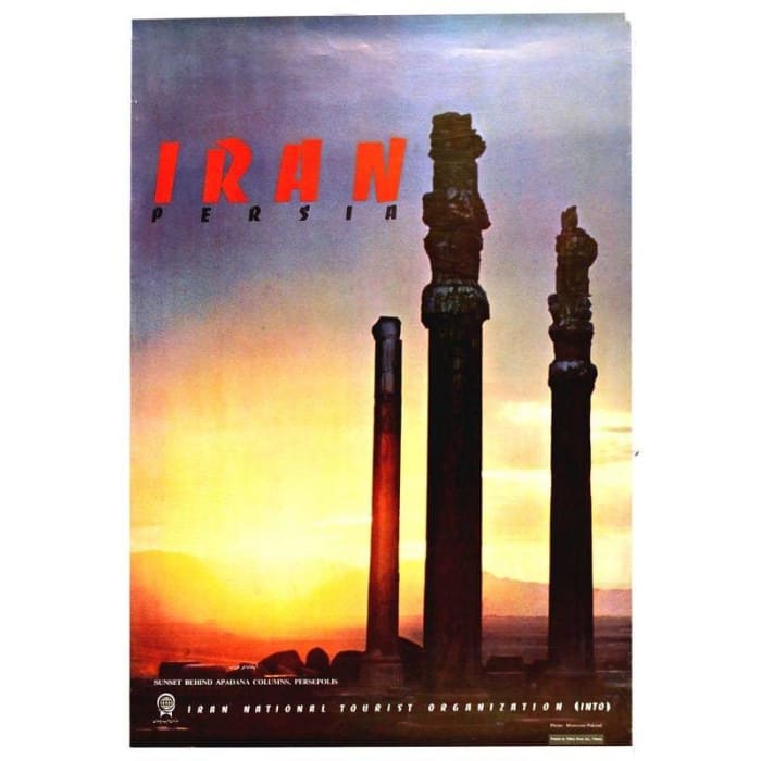 Vintage Iran Persia Persopolis Tourism Poster Print A3/A4 – Vintage ...