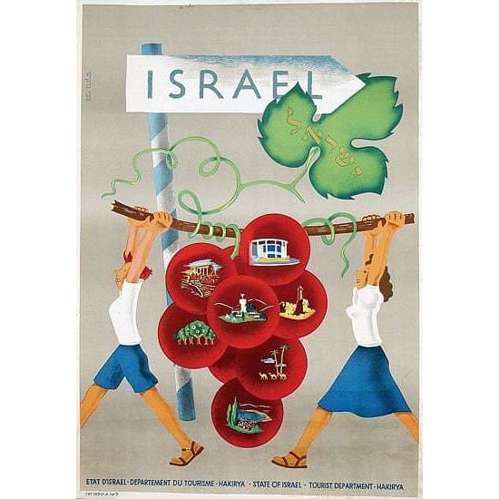 Vintage Israel Tourism Poster A3 Print Vintage Poster Shop – Vintage ...