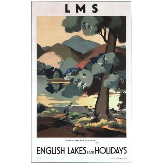 Vintage LMS Lake District Railway Poster A3/A2/A1 Print – Vintage ...