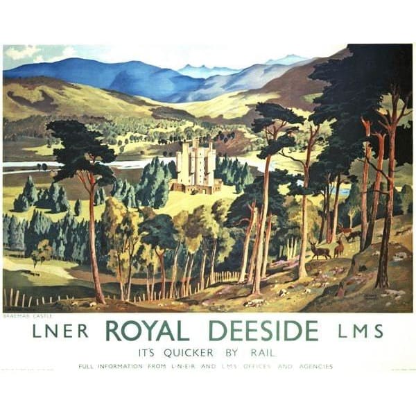 Vintage LMS Royal Deeside Railway Poster A3/A2/A1 Print – Vintage ...