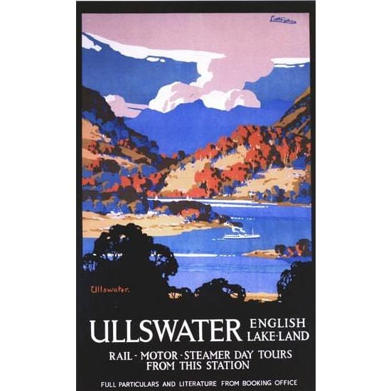 Vintage LMS Ullswater Lake District Railway Poster A3/A2/A1 – Vintage ...