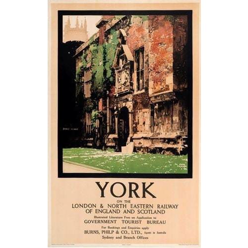 Vintage LNER Australian Edition York Railway Poster A3/A4 – Vintage ...
