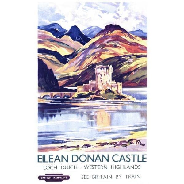 Vintage LNER Eilean Donan Castle Railway Poster A3/A2/A1 – Vintage ...