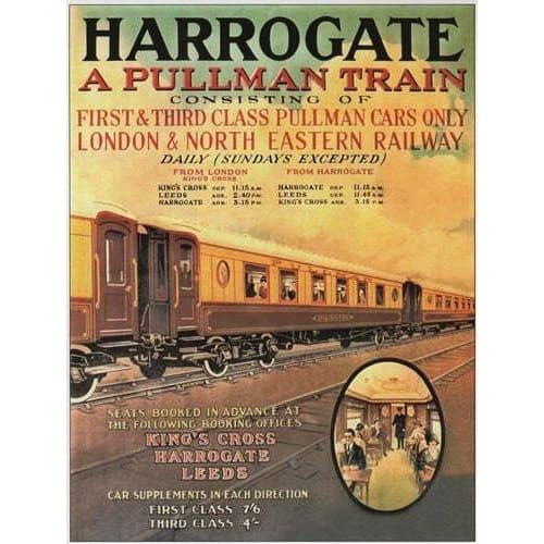 Vintage LNER Harrogate Pullman Railway Poster Print A3 – Vintage Poster ...