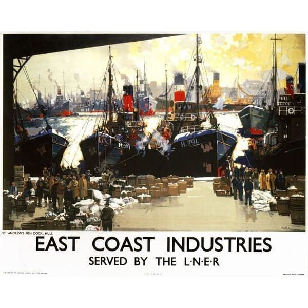 Vintage LNER Hull Docks Railway Poster A3/A2/A1 Print – Vintage Poster ...