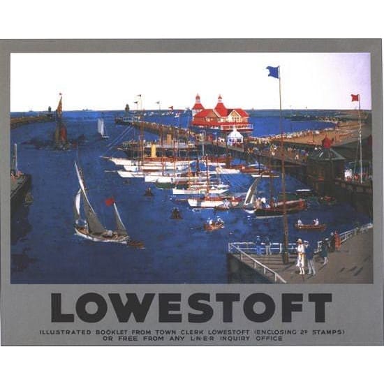 Vintage LNER Lowestoft Railway Poster A3/A2/A1 Print Vintage – Vintage ...