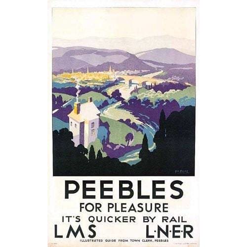Vintage LNER Peebles Railway Poster A3/A4 Print Vintage – Vintage ...
