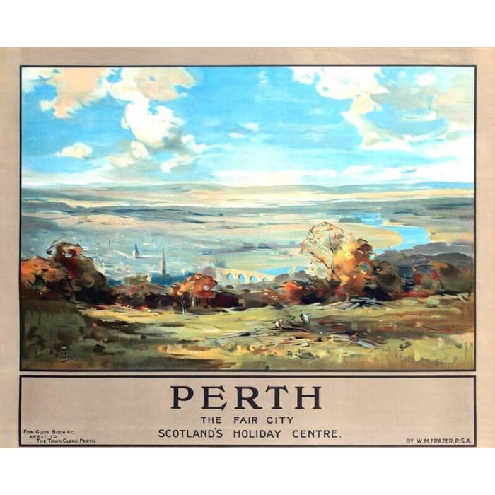 Vintage LNER Perth The Fair City Railway Poster Print A3/A4 – Vintage ...