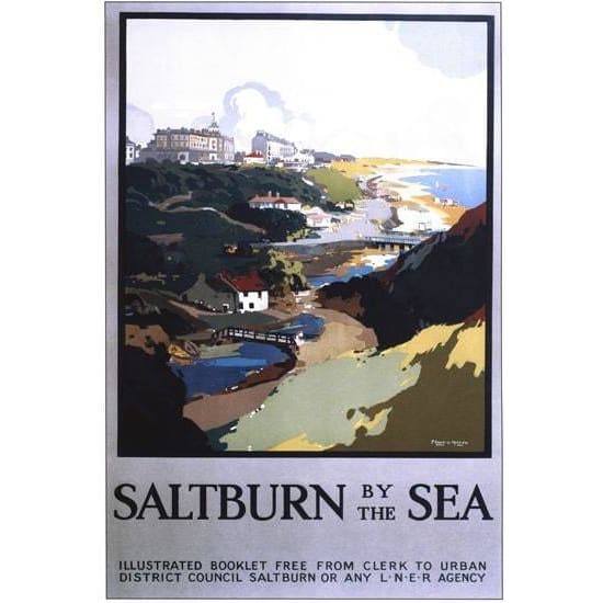 Vintage LNER Saltburn on Sea Railway A3/A2/A1 Print Vintage – Vintage ...