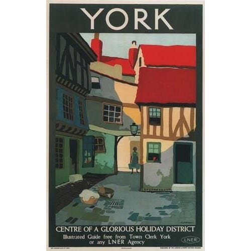 Vintage Vintage LNER York Railway Poster A3/A2/A1 Print – Vintage ...