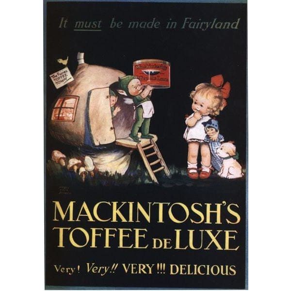 Vintage MacKintoshes Toffee Advertisement Poster A3/A2/A1 – Vintage ...